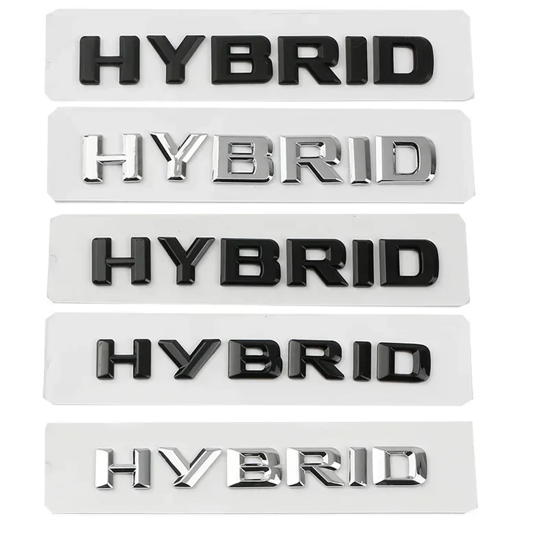 3D ABS Hybrid Letters Side Fender Rear Trunk Badge Emblem Stickers For ...