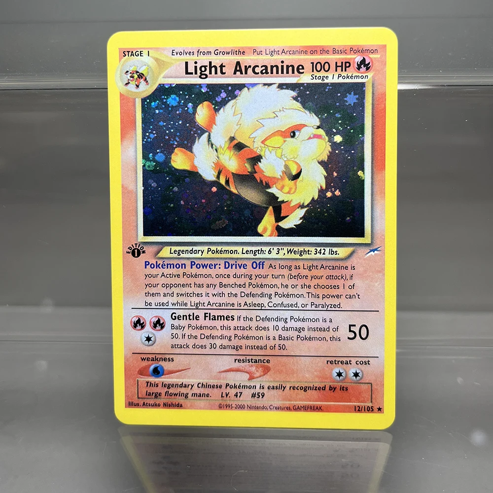 Pokemom First Edition Neo Series Flash Cards Dark Ampharos Light Arcanine Erika's Victreebel ...