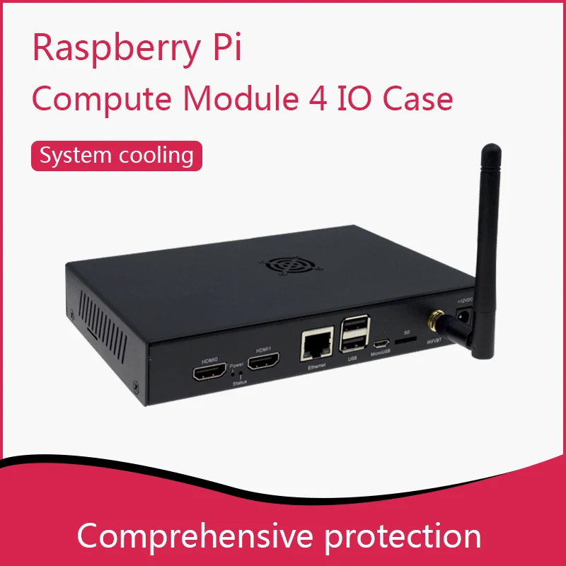 Raspberry-Pi-Compute-Module-4-IO-Board-CM4-IO-Board-Case-Metal-Shell ...