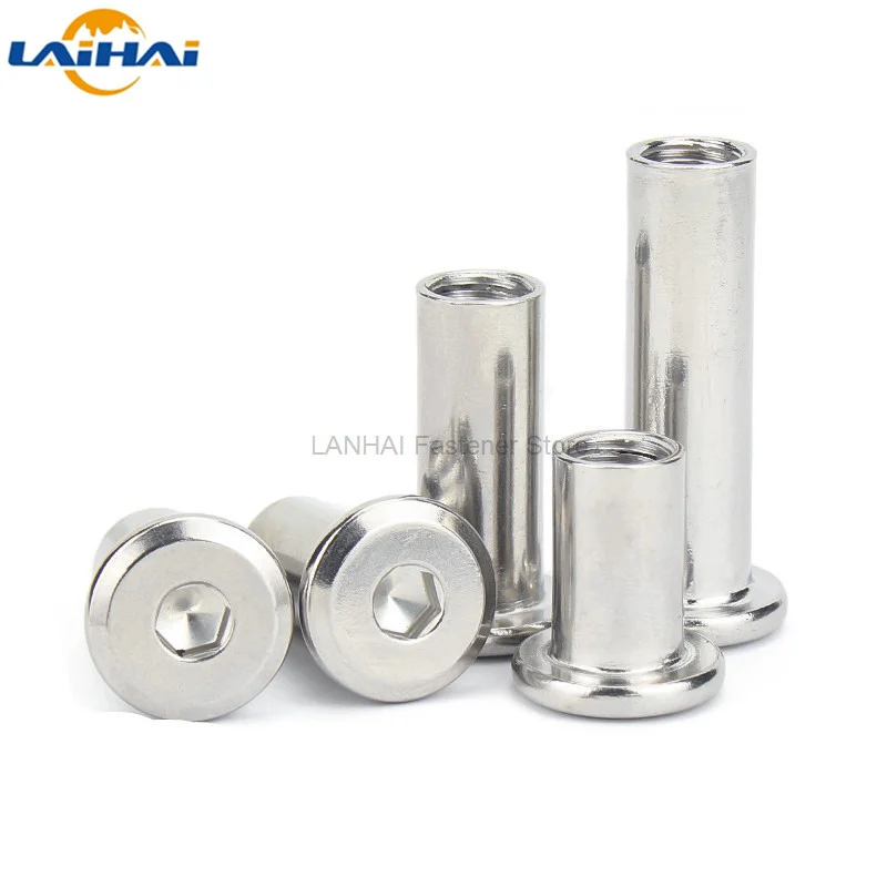1-10pcs-M3-M4-M5-304-Stainless-Steel-Large-Flat-Hex-Hexagon-Socket-Head ...