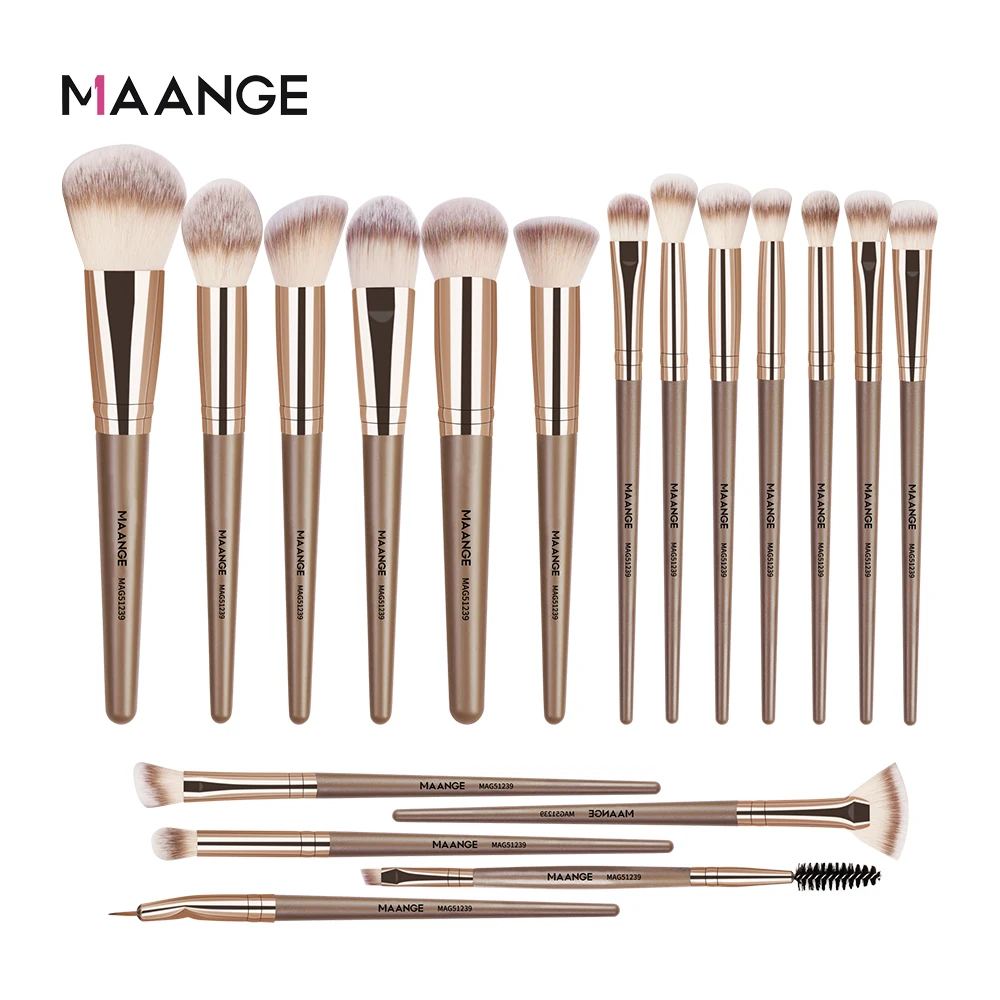 MAANGE-Makeup-Brushes-Set-6-18Pcs-Cosmetic-Powder-Eye-Shadow-Foundation ...