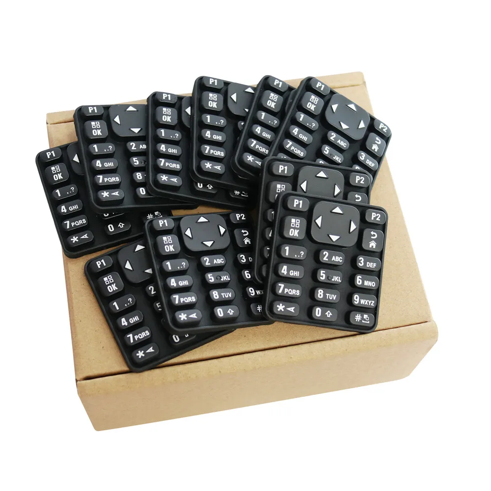 10PCS-Radio-Digital-Number-Keypad-Button-Rubber-Keyboard-For-XiR-P8668 ...