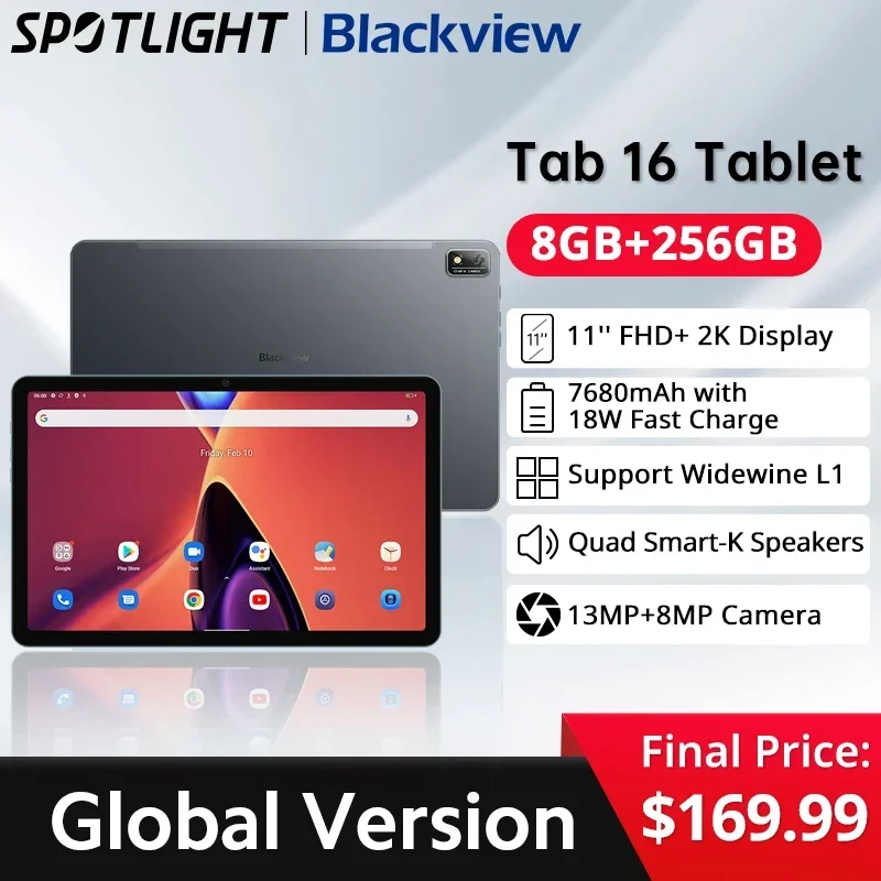 Blackview-Tablet-Tab-16-con-Android-8GB-256GB-11-2k-FHD-pantalla ...