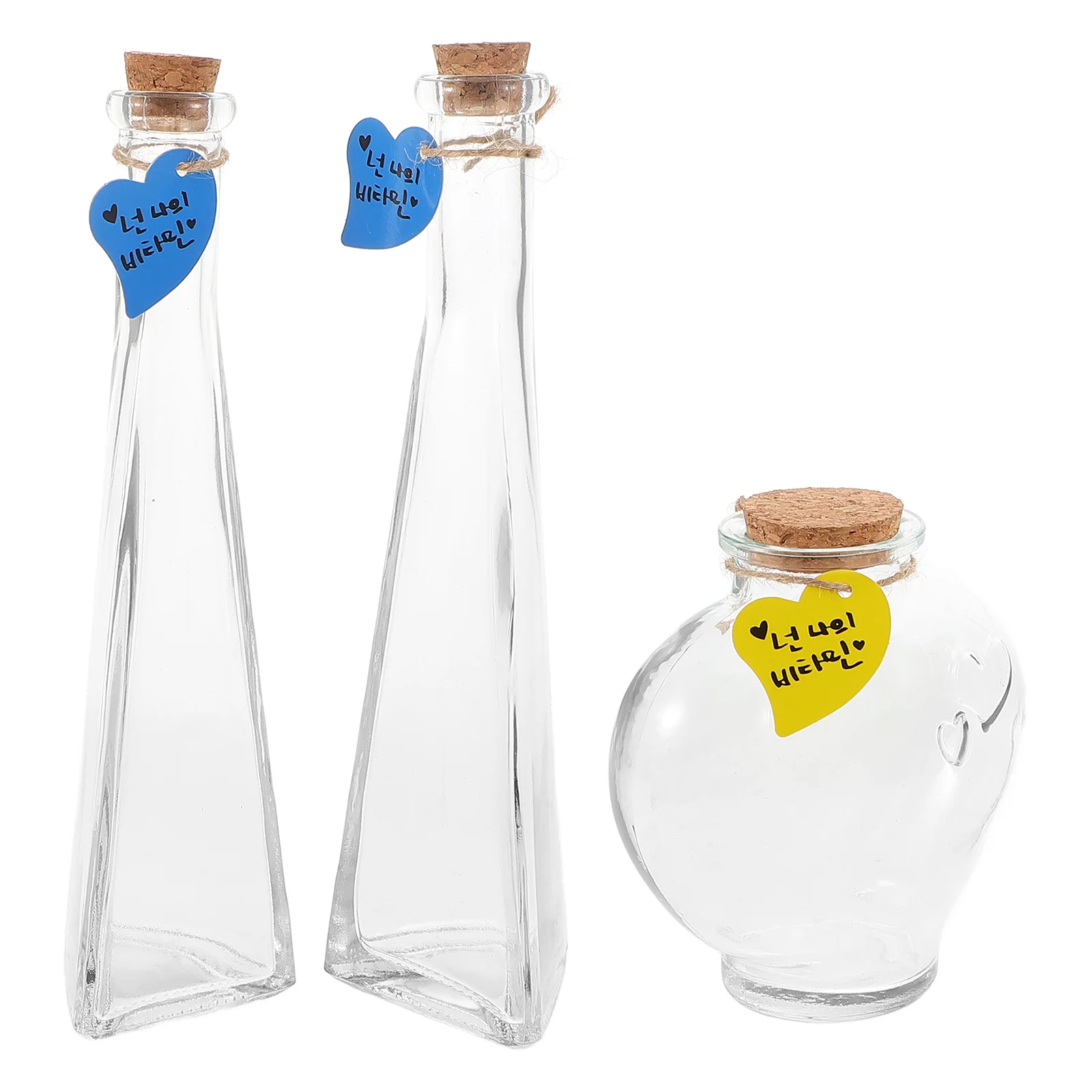 3-Pcs-Wedding-Sand-Ceremony-Bottle-Terrarium-Wishing-Jar-Cork-Mini ...