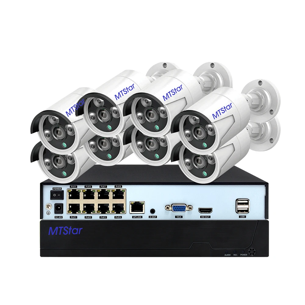 8CH-4K-With-Normal-Wired-PoE-IP-Bullet-2MP-3MP-5MP-8MP-Cameras-NVR-Kit ...