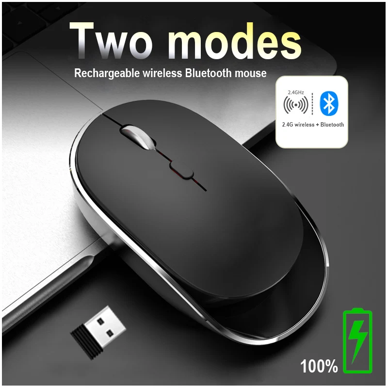 Wireless-Mouse-For-Laptop-PC-Bluetooth-RGB-Rechargeable-Mouses-Wireless ...