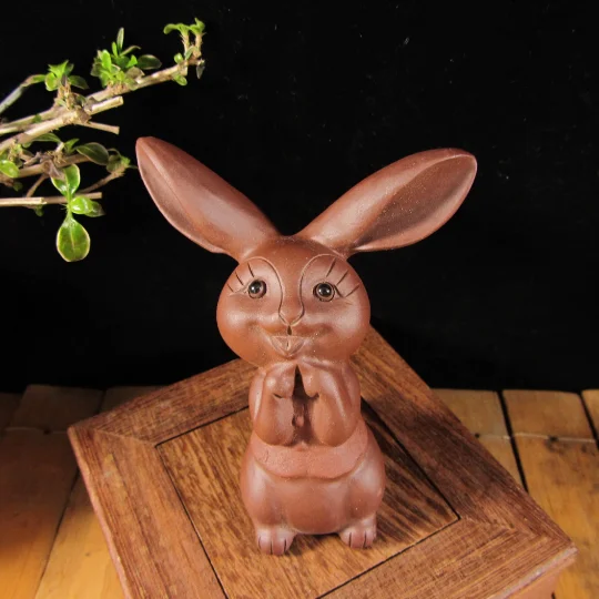 Clay Bunny Sculptures