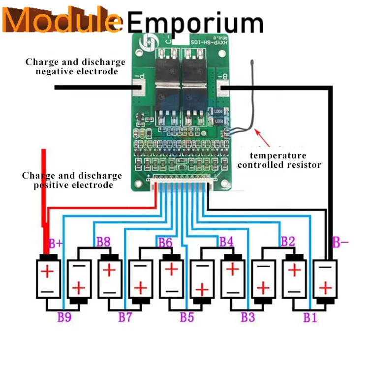 10S-Temperature-Control-BMS-Polymer-15A-42V-Lithium-Battery-Protection ...