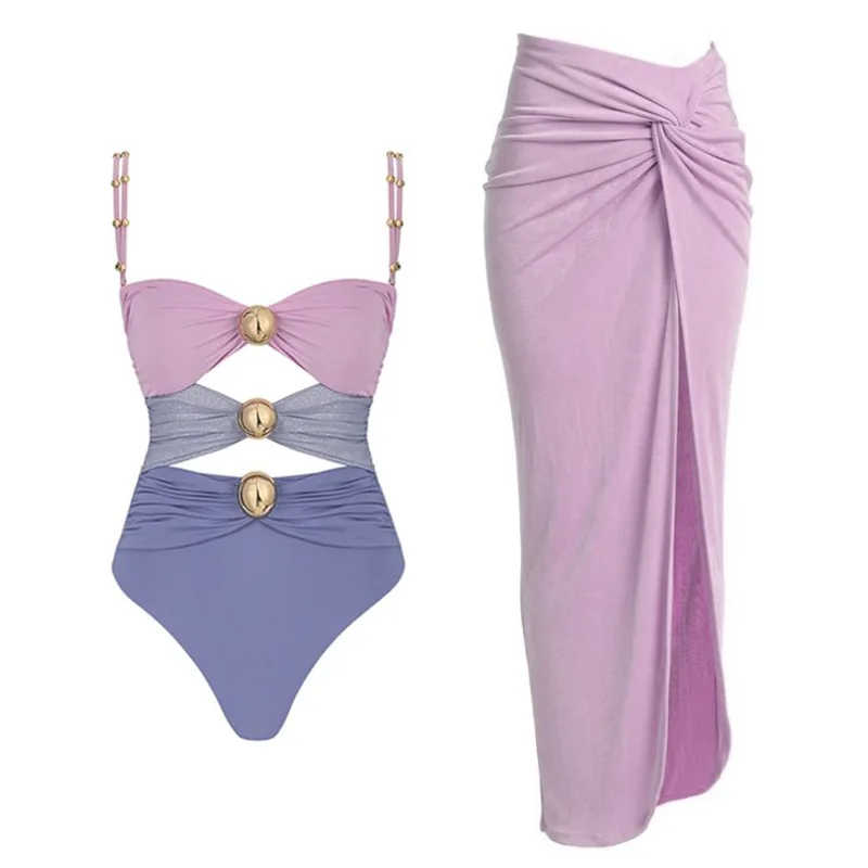 2026 High Quality One Piece Swimsuit Golden buck Printed Push Up Women ...