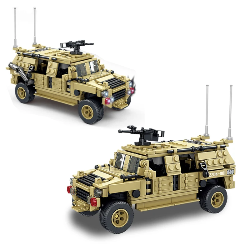 World-War-II-Military-Hummer-Armed-Off-Road-Vehicle-MOC-Building-Blocks ...