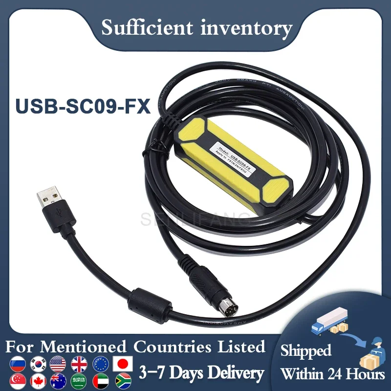 NEW-USB-SC09-FX-FX-USB-AW-For-Mitsubishi-MELSEC-FX-Series-PLC ...