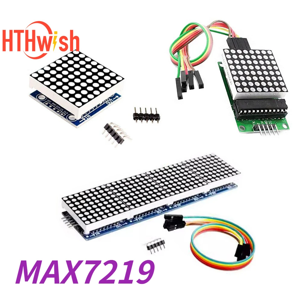 MAX7219-Dot-Matrix-ModuleMicrocontroller1-Bit-4-in-1-Display-Control ...