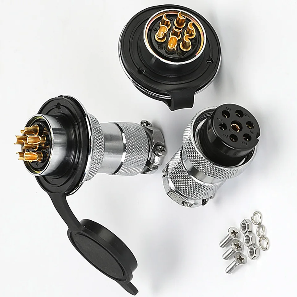 Straight Male Female Cable Plug 4 Pin/Way TE/AMP/TYCO CPC Series ...