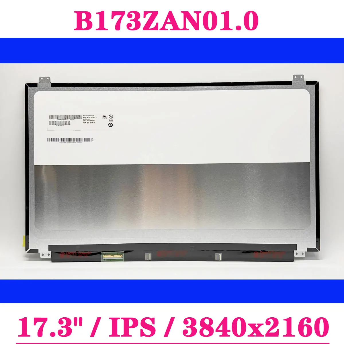 4K UHD 17.3" B173ZAN01.0 Laptop LCD Screen For Dell Alienware 17 R3 EDP ...