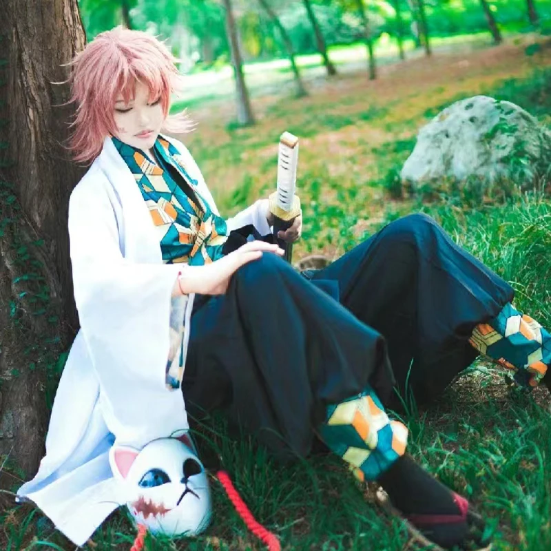 Anime-Demon-Slayer-Sabito-Cosplay-Costume-Kimetsu-No-Yaiba-Uniform-Suit ...
