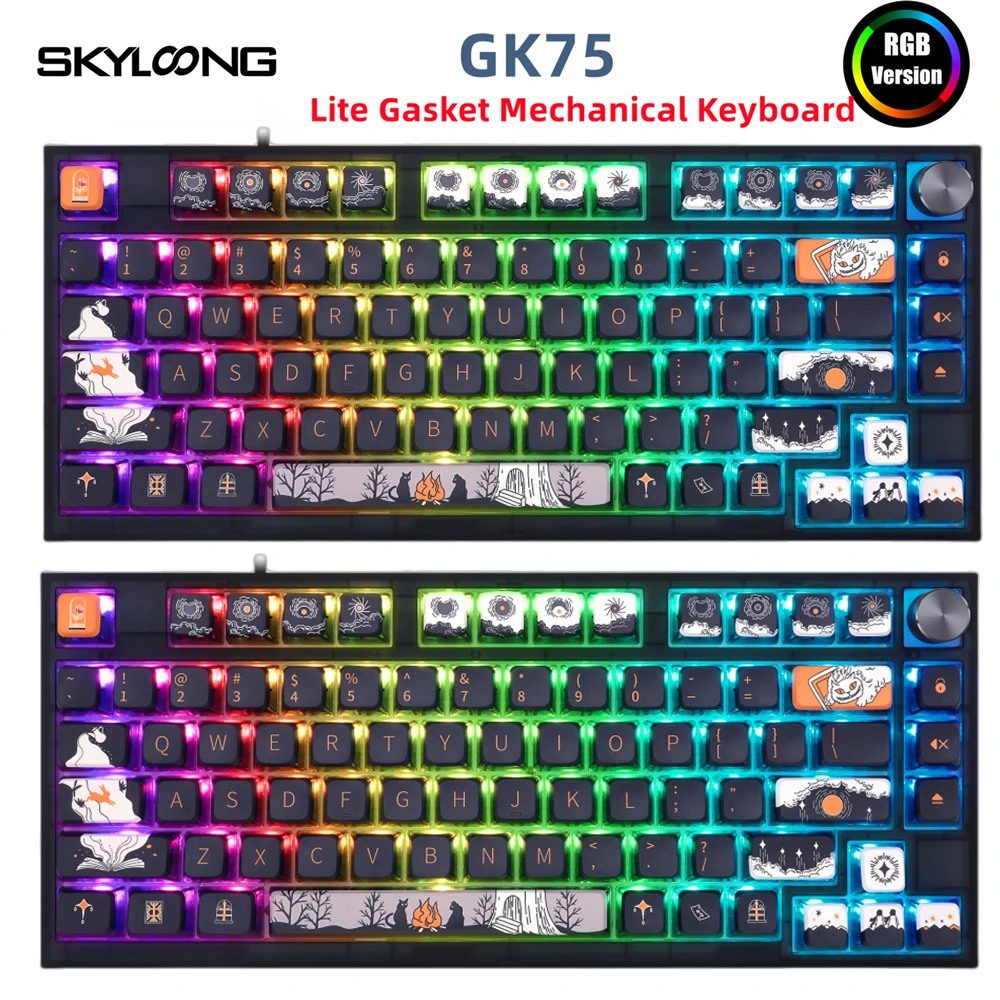 Skyloong-GK75-RGB-Mechanical-Keyboard-Optical-Switch-Hot-Swappable-PBT ...