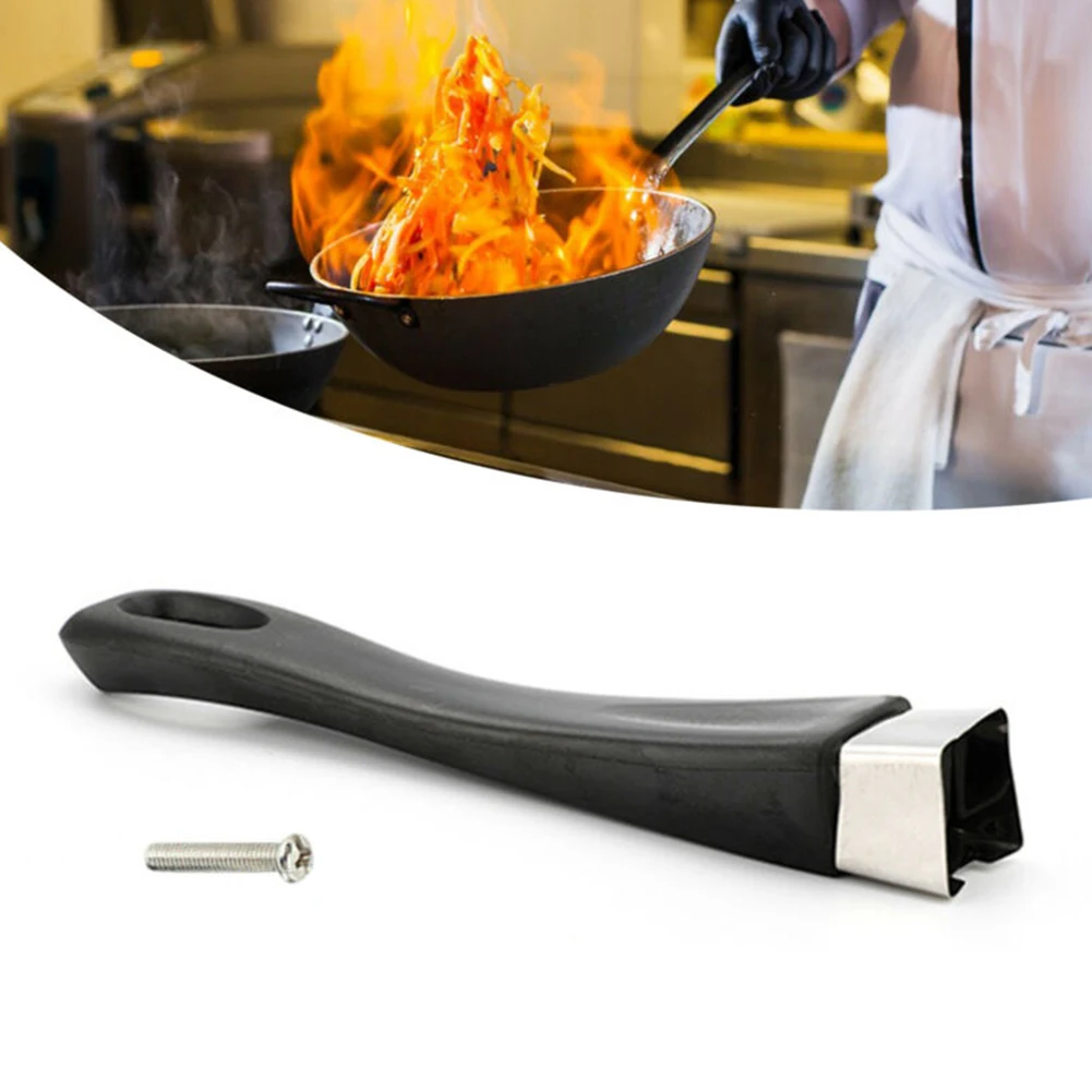 Black-Pan-Handle-Pot-Shank-Cooking-Accessories-Replacement-Parts-With ...
