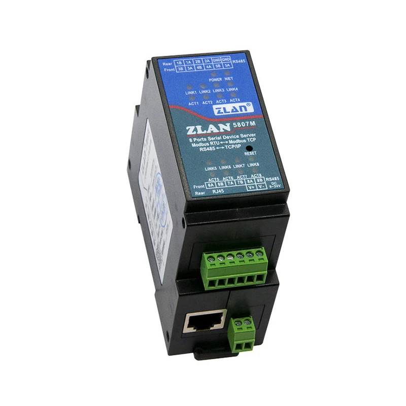 Puerto serie RS485 de 8 canales Din Rail a dispositivo convertidor ...