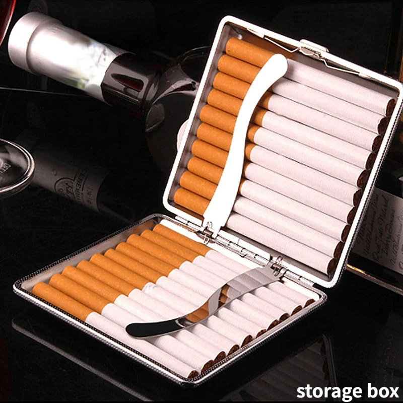 20-Sticks-Gift-for-Men-s-Leather-Cigarette-Box-Cigar-Case-Metal-Leather ...