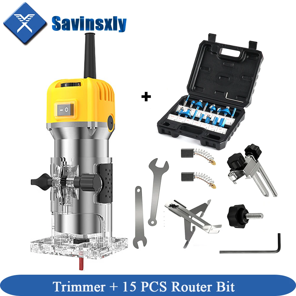 Upgraded-6-speed-800W-220V-Woodworking-Electric-Trimmer-33000-RPM-Wood ...