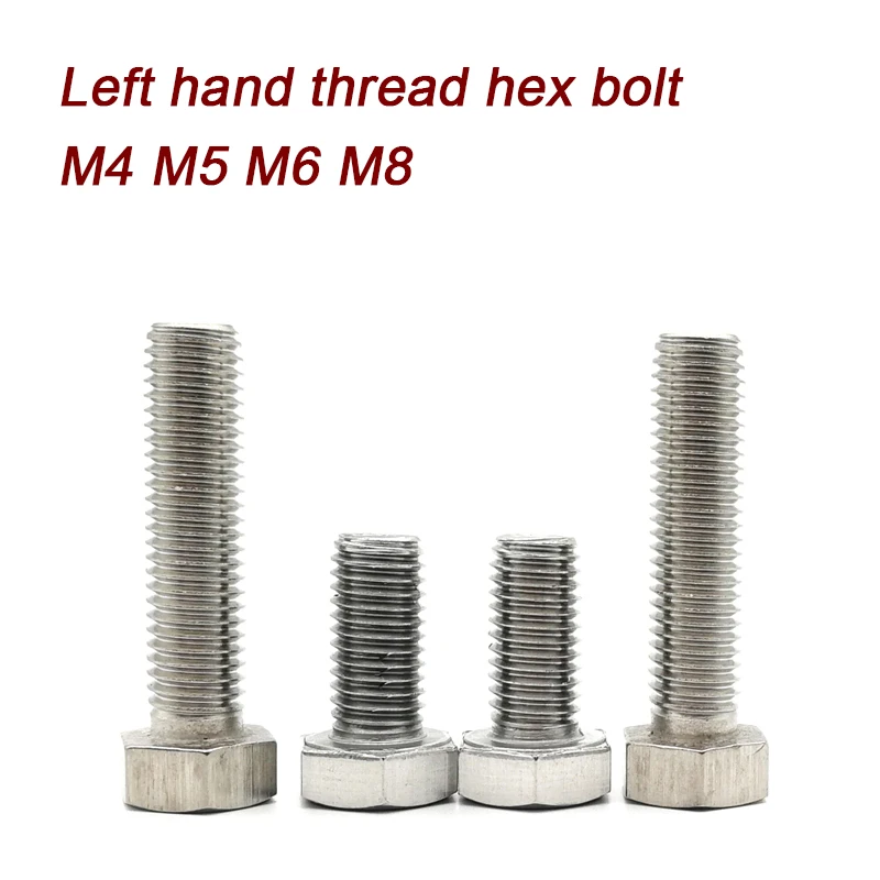 Left hand thread bolt Stainless steel Hexagonal Counterclockwise ...