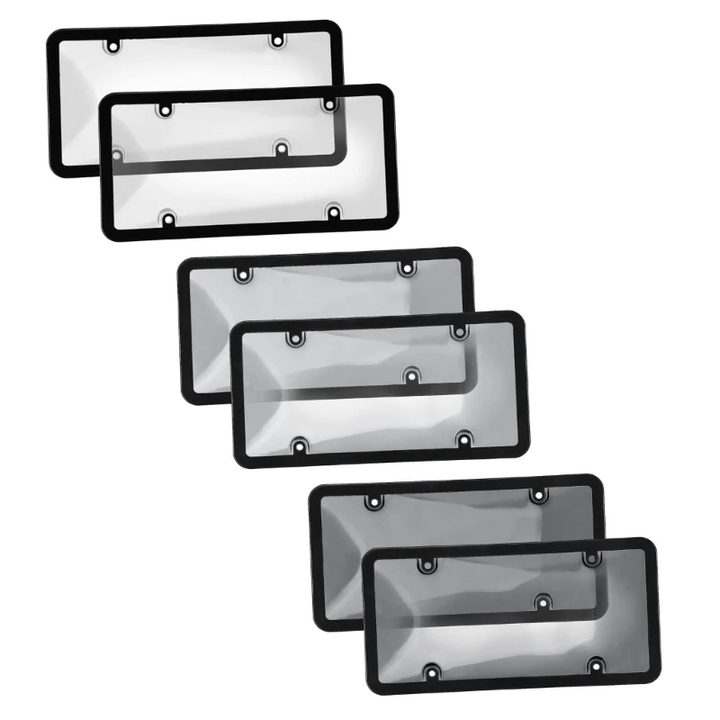 2x-Clear-Reflective-License-Plate-Cover-Modified-License-Plate ...