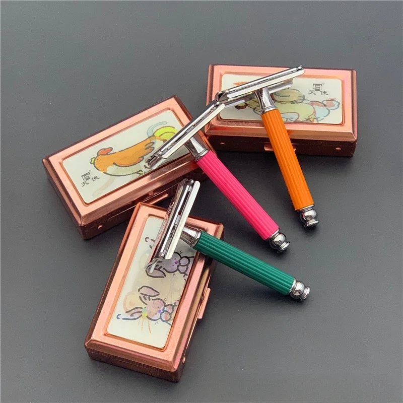 Plastic-Box-Angel-Brand-Security-Manual-Razors-Double-sided-Blade-Razor ...