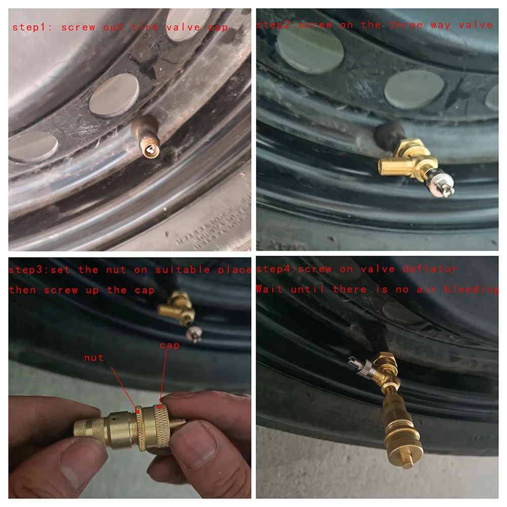 TPMS-Valve-Tee-Adapter-Pure-Copper-Motorcycle-3-Way-Valve-Stem-Port-3 ...