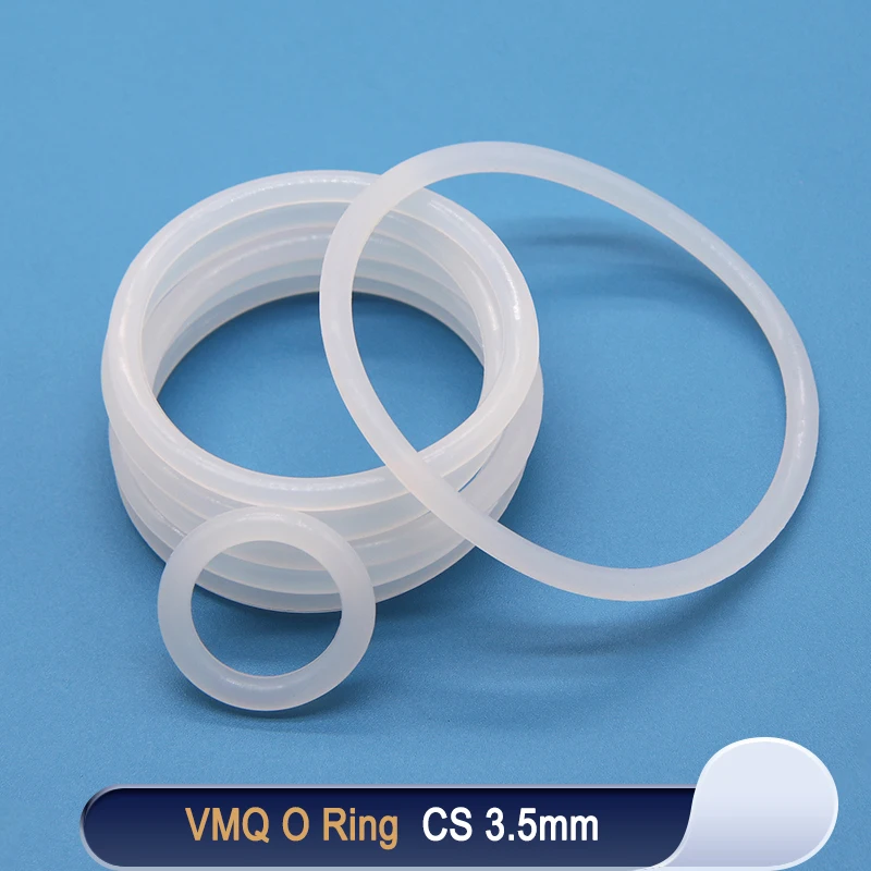 10-50pcs-VMQ-O-Ring-Gasket-CS-3-5mm-OD-10-150mm-White-Waterproof-Washer ...
