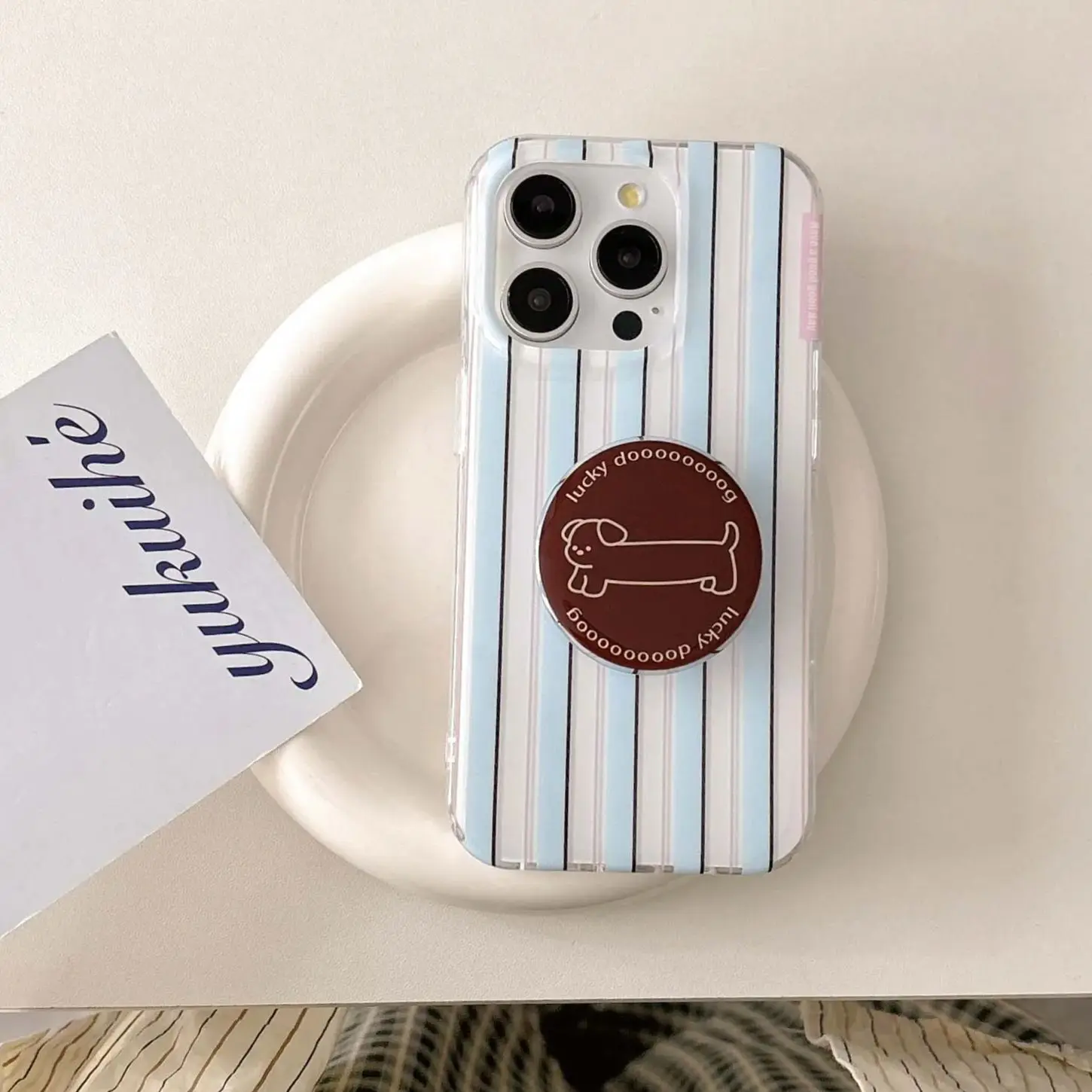 Summer-Blue-Stripes-Ins-Phone-Case-For-Iphone-15Pro-14Promax-12Pro-15 ...