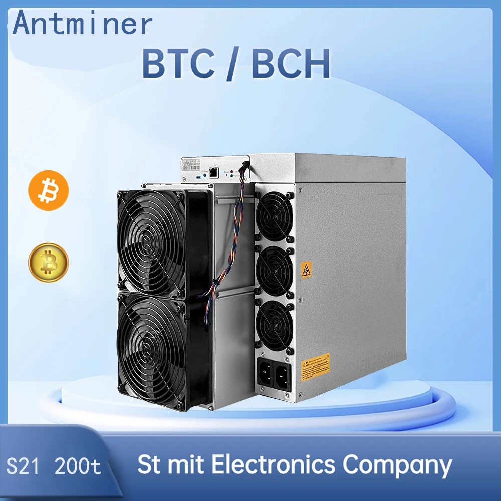 Bitmain-Antminer-S21-200TH-s-3550W-Bitcoin-Miner-with-Power-Supply-in ...