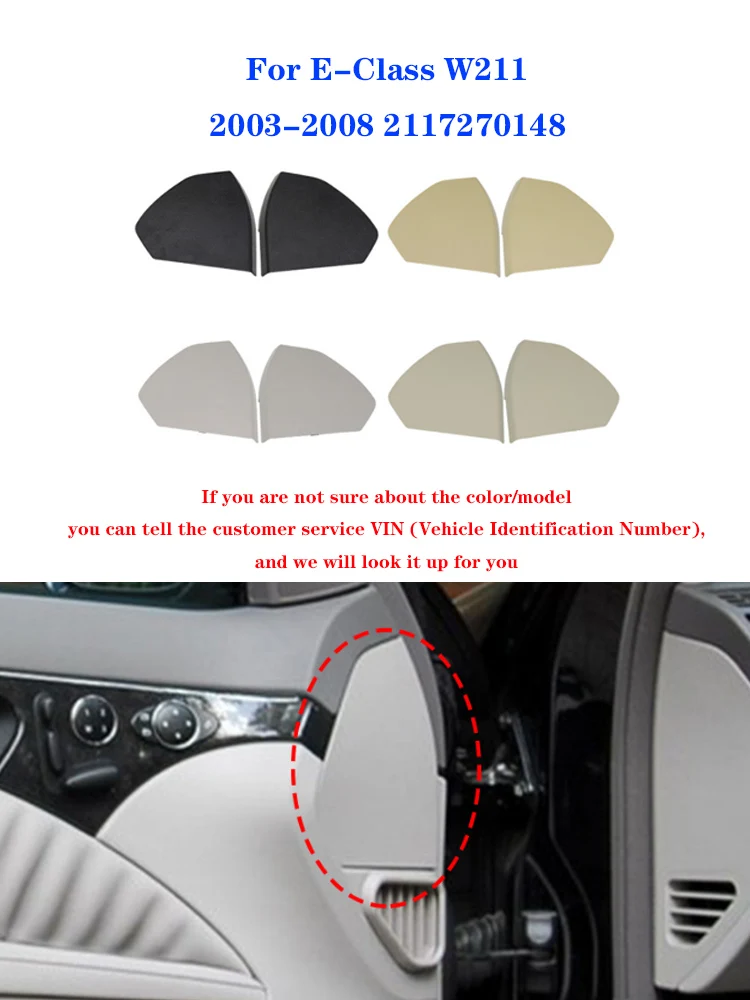 Black-Beige-Gray-Auto-Accessories-Car-Front-Door-Plastic-Cover-Trim ...