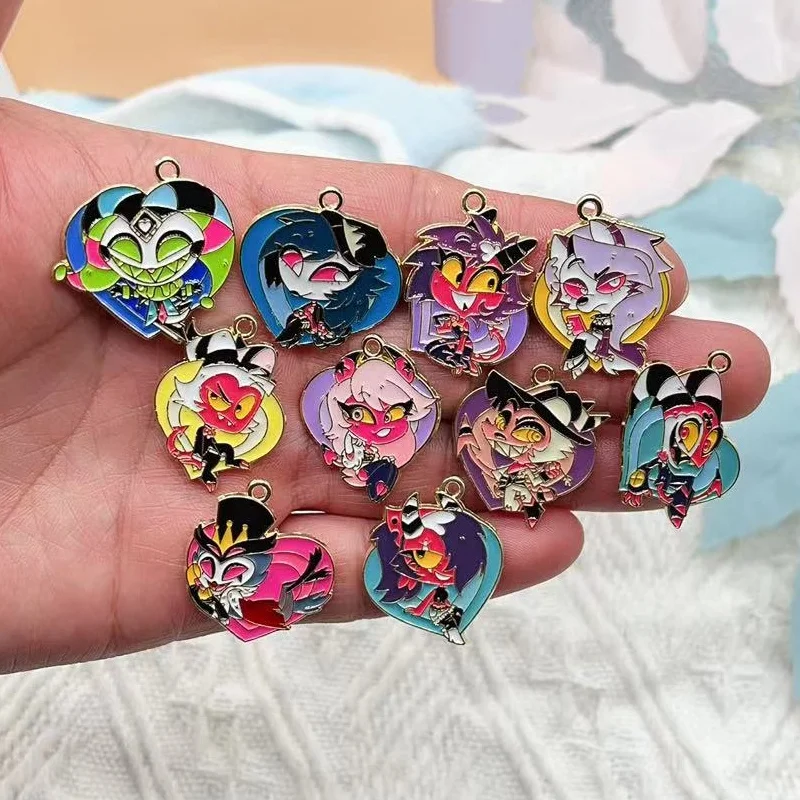 10pcs-Alloy-Drip-Oil-Charm-Cartoon-Anime-Enamel-Charms-Cute-Earring-DIY ...