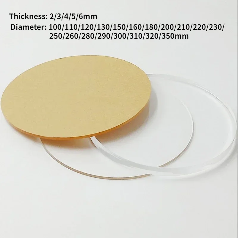 1Pcs-Transparent-Acrylic-Plate-Thickness-2-3-4-5-6mm-Plexiglass-Disc ...