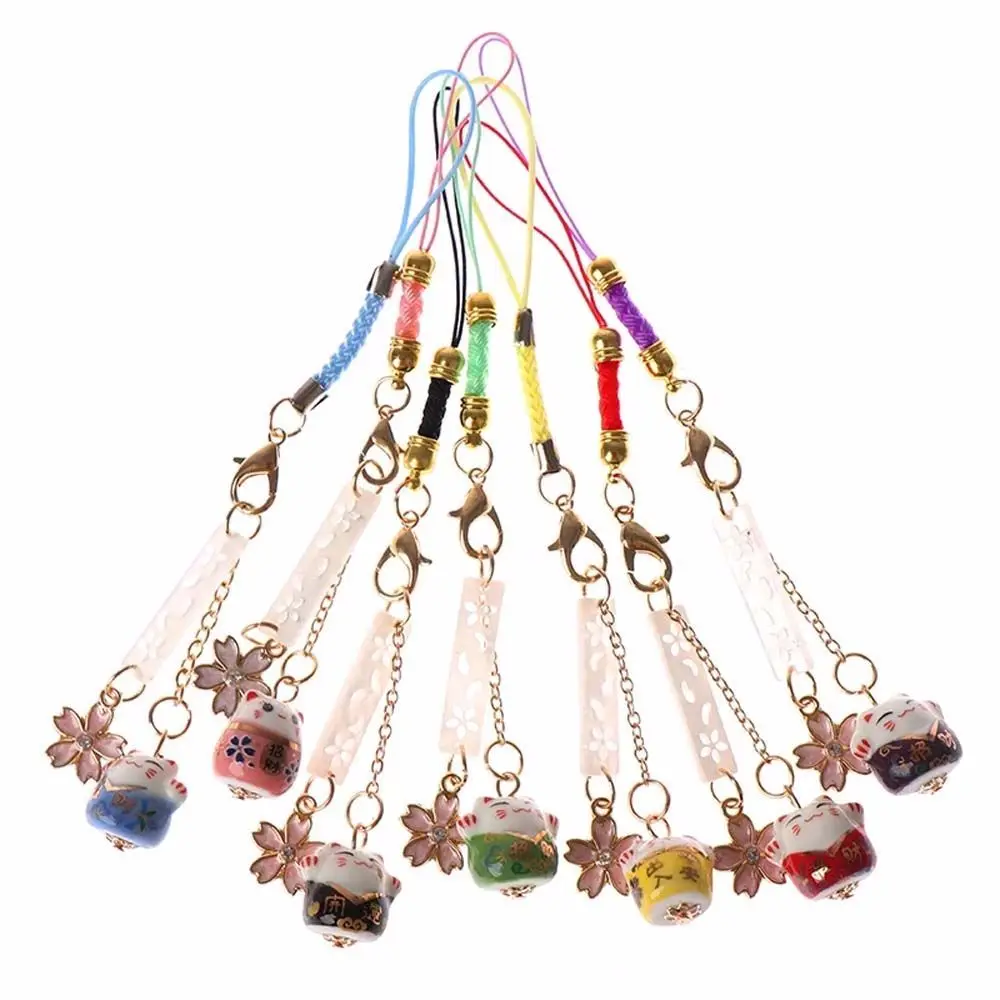 Keyring-Accessories-DIY-Charms-Key-Chain-Maneki-Neko-Trinkets-Mobile ...