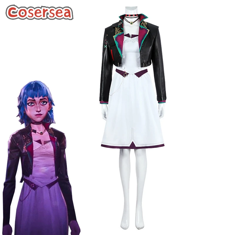 Cosersea LOL Arcane Season 2 Universe Jinx Cosplay Costume New Skin ...