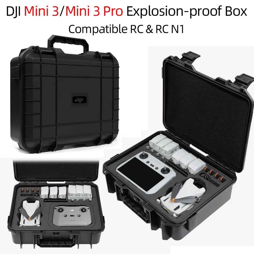 Drone Explosion Proof Case Portable Hard Shell Large Capacity Case for ...