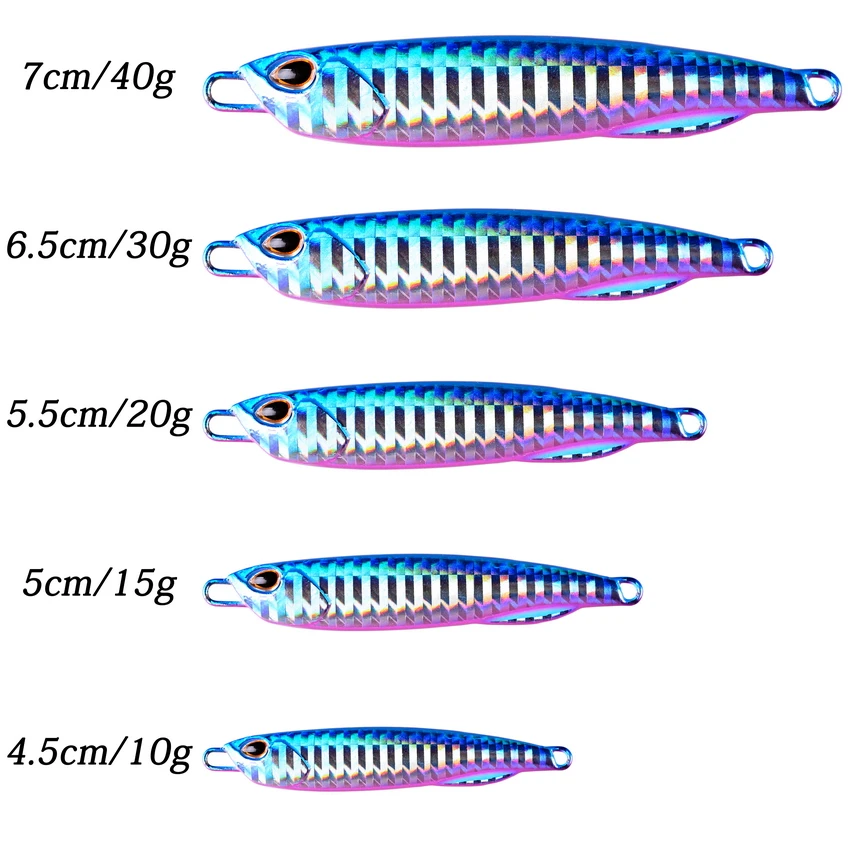 Versatile Metal Jig Fishing Lure - 10g to 40g - Easy Fishing Tackle