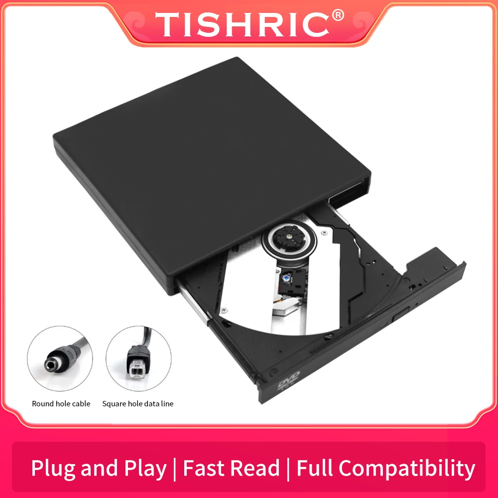TISHRIC-External-Optical-CD-DVD-Drive-Player-USB-2-0-DVD-Combo-Plug-and ...