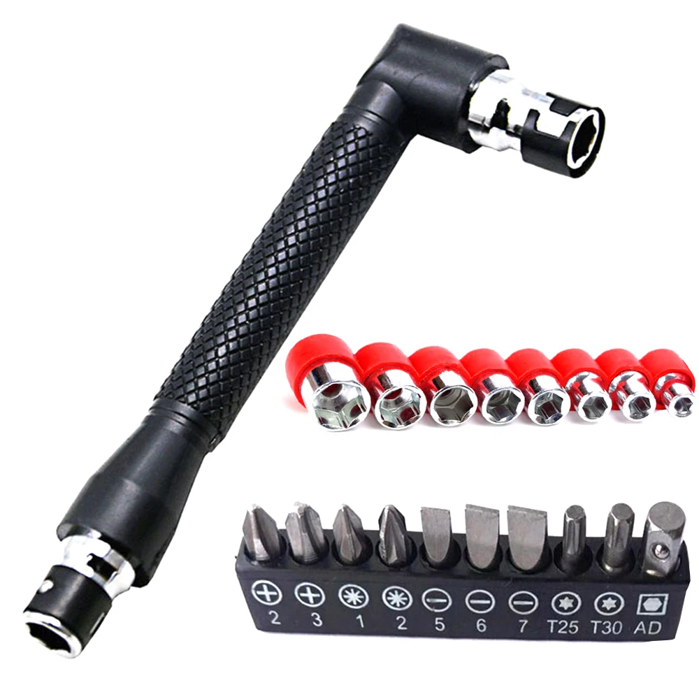 L shape Socket Screwdriver Set Double Head Socket Wrench 6.35mm ...