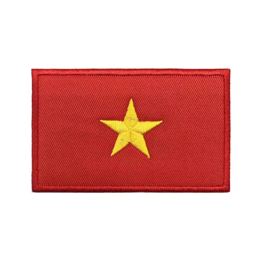 1PC-Vietnamese-Flag-Vietnam-Patch-Stripes-Badge-Tags-Chevrons-Military-Armband-Iron-On-Or-Hook ...