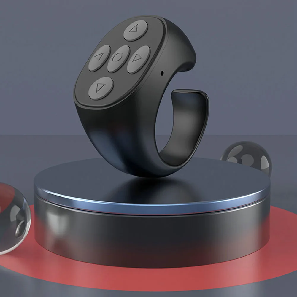 Fingertip Remote Control Ring Selfie Video Controller Automatic Page ...