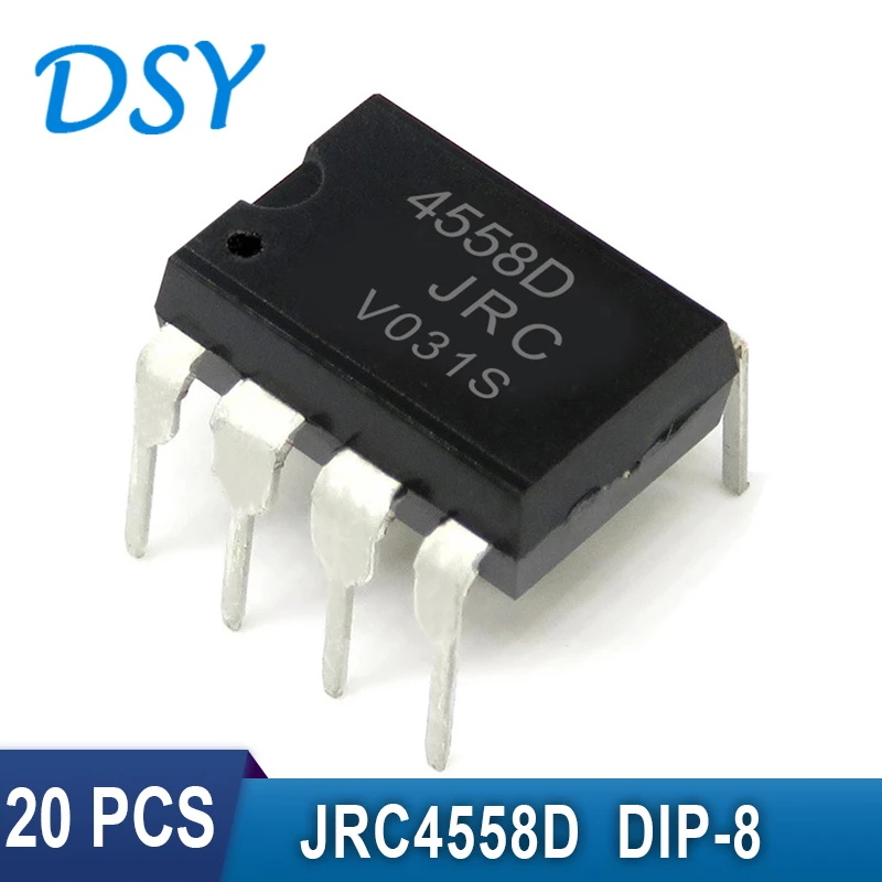 20PCS JRC4558D SMD SOP 8 NJM4558D 4558 4558D JRC44558 NJM4558 DIP 8 Operational Amplifier Chips ...