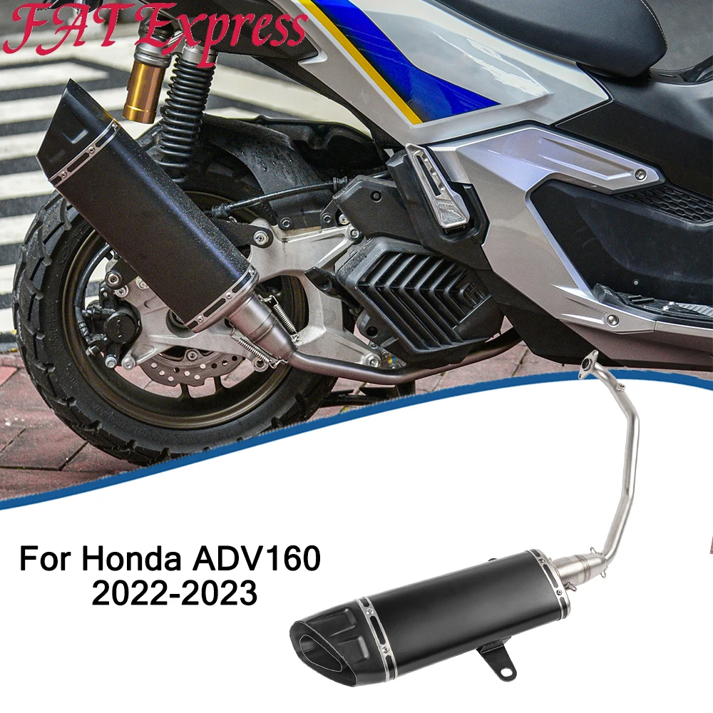 ADV160-Stainless-Steel-Modification-Full-Set-Muffler-Exhaust-Pipes-For ...