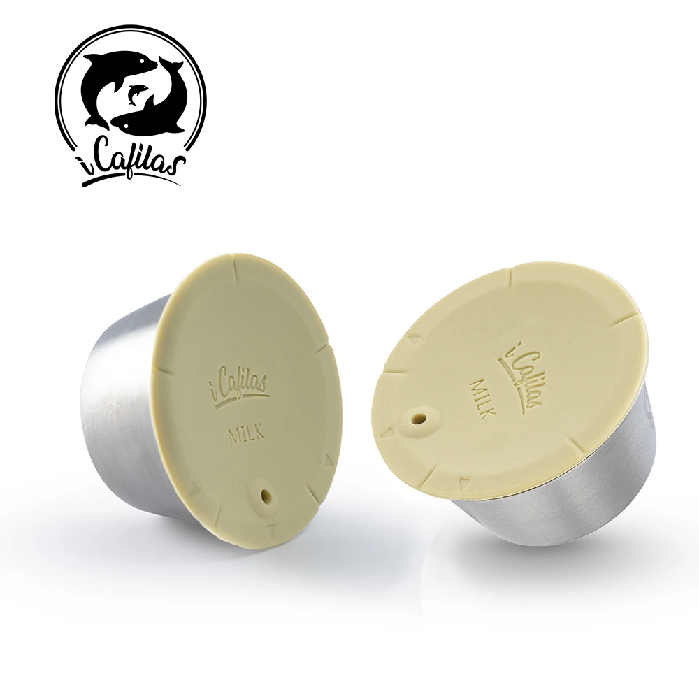 icafilas Reusable Milk Pod Coffee Capsule for Nescafe Dolce Gusto ...