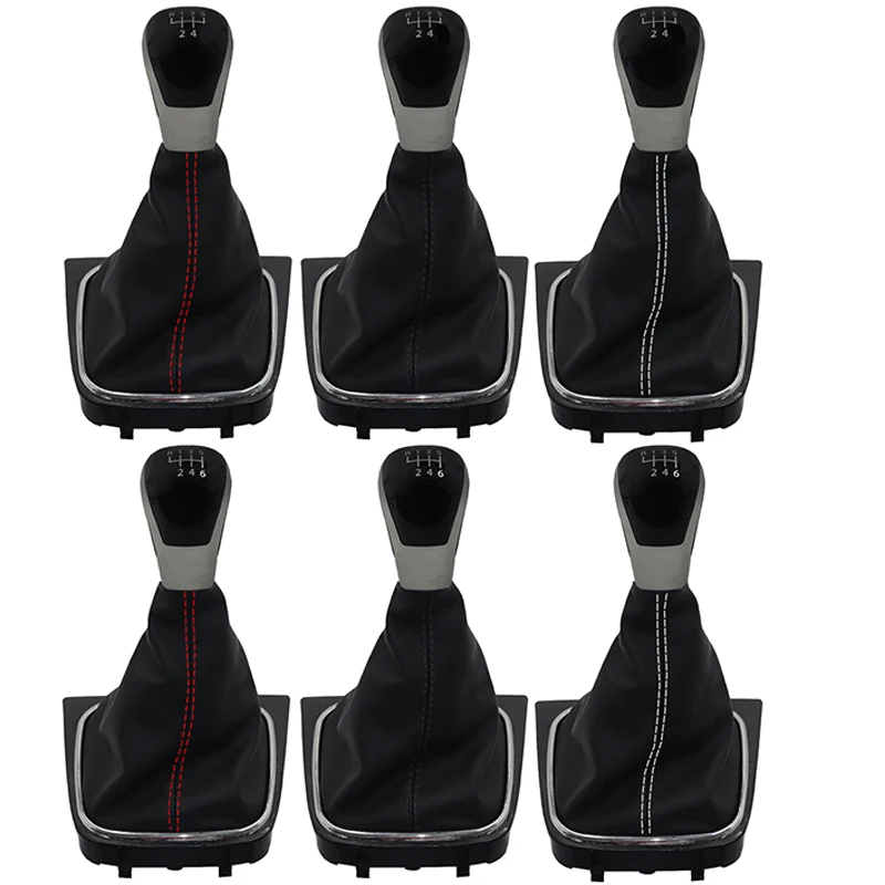Gear Shift Knob Boot Lever Gaitor Shifter Dust Jacket For VW Golf 5 6 ...