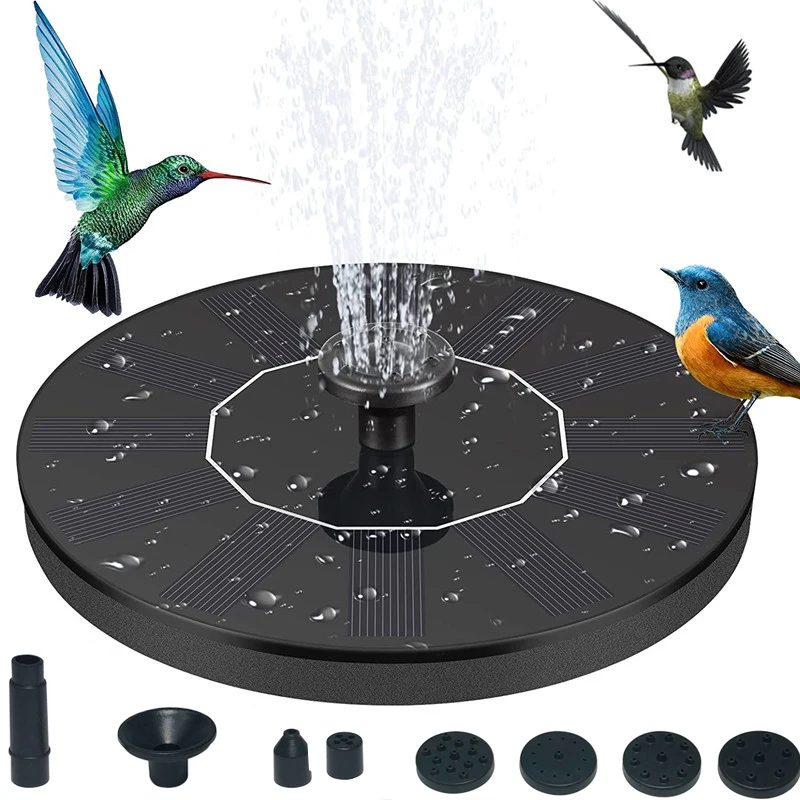 Floating-Solar-Fountain-Garden-Waterfall-Fountain-Pool-Pond-Bird-Bath ...
