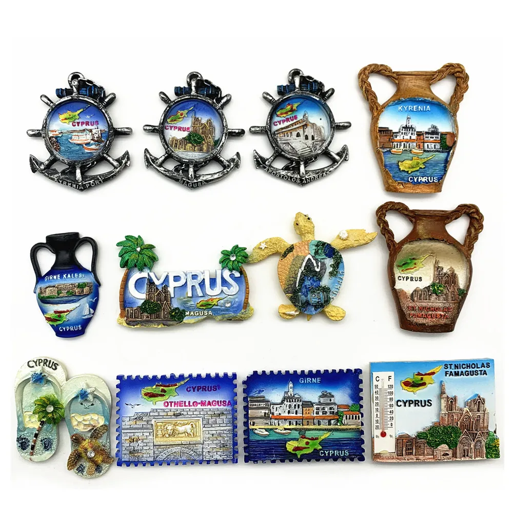 Europe 3D Cyprus Flavour Fridge Magnet Tourist Souvenirs Refrigerator ...