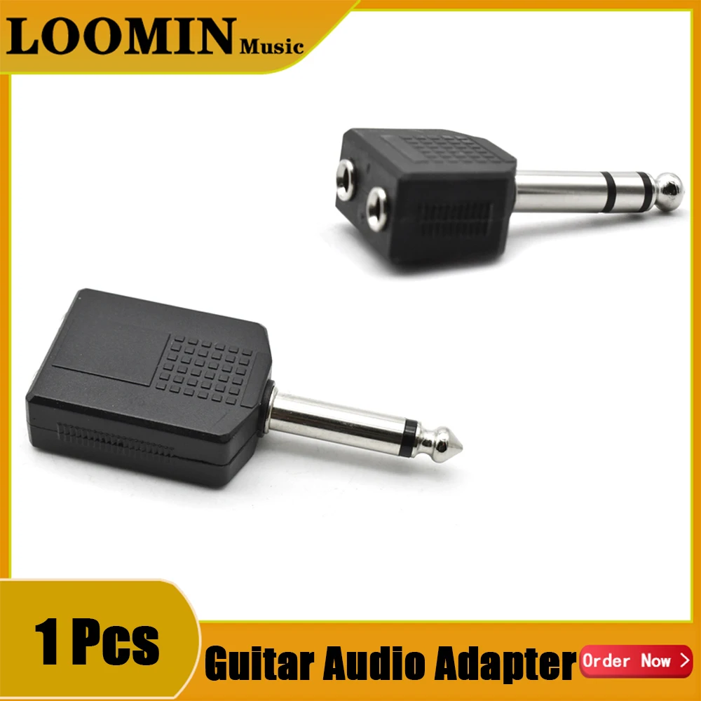 Guitar-Amplifier-Microphone-6-5-to-3-5-Double-Female-Socket-Jack-6-35 ...