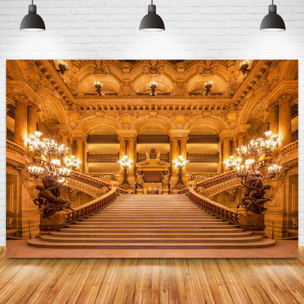 Luxurious Vintage Living Room Stairs Palace Interior Photography ...